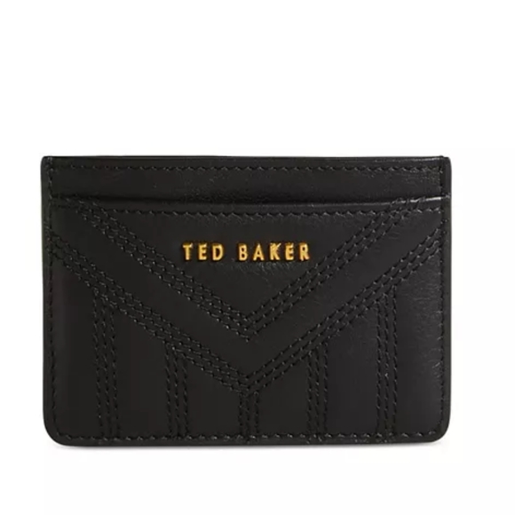 Ted Baker | Accessories | Ted Baker Ayani Quilted Black Leather Card ...